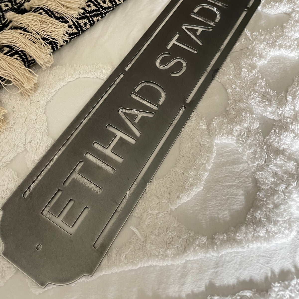 ‘Ethiad Stadium M11’ Man City Football Metal Street Sign – Suffolk Shed